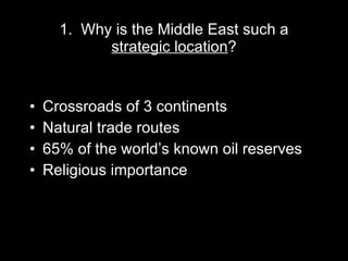 Geography of the Middle East | PPT