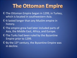 Middle east ottoman empire | PPT