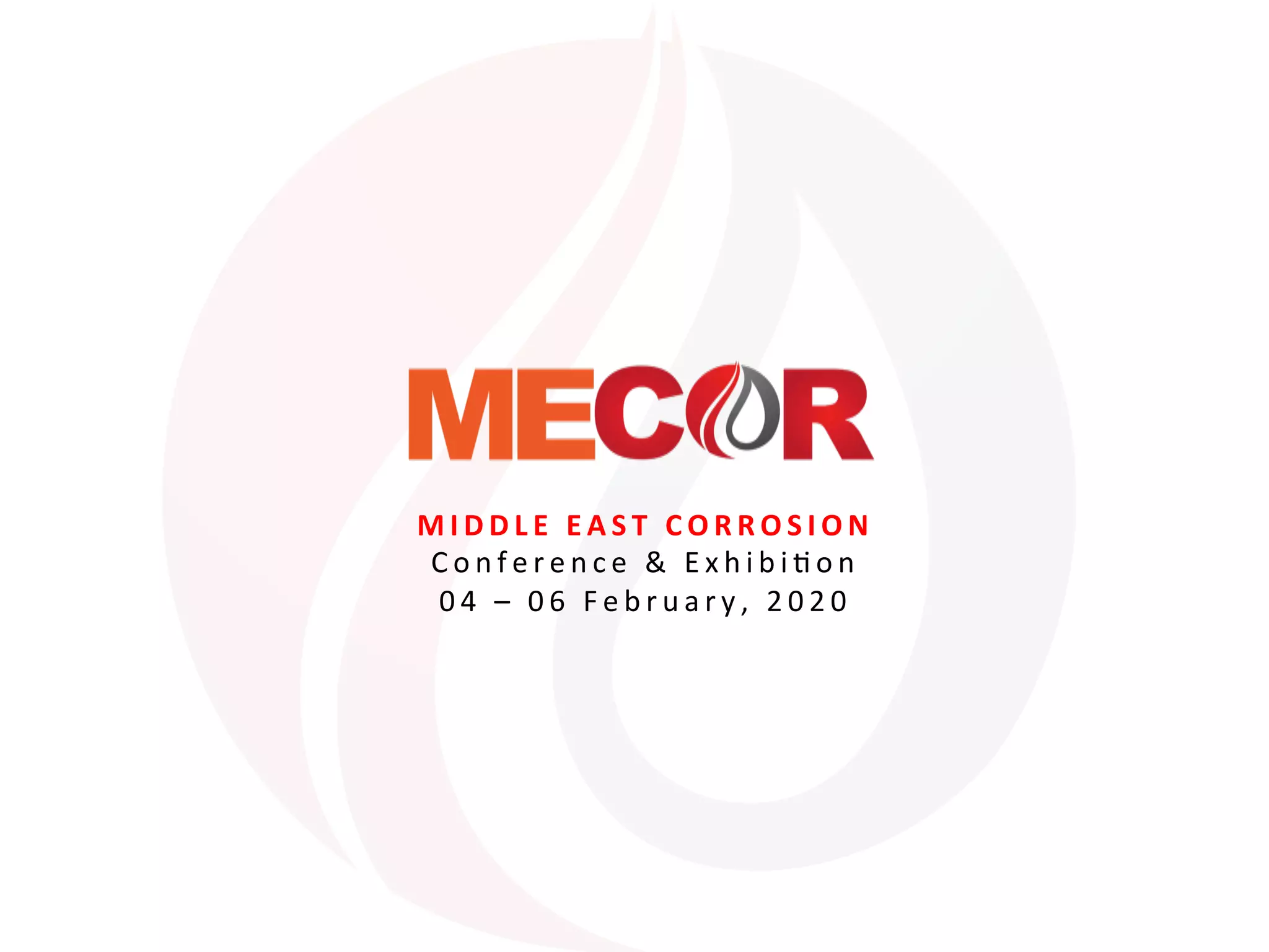 Middle East Corrosion Conference and Exhibition (MECOR) | PDF
