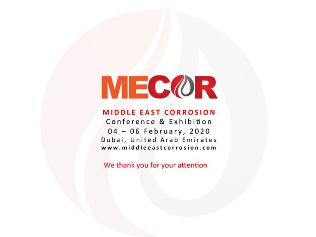 Middle East Corrosion Conference and Exhibition (MECOR) | PPT