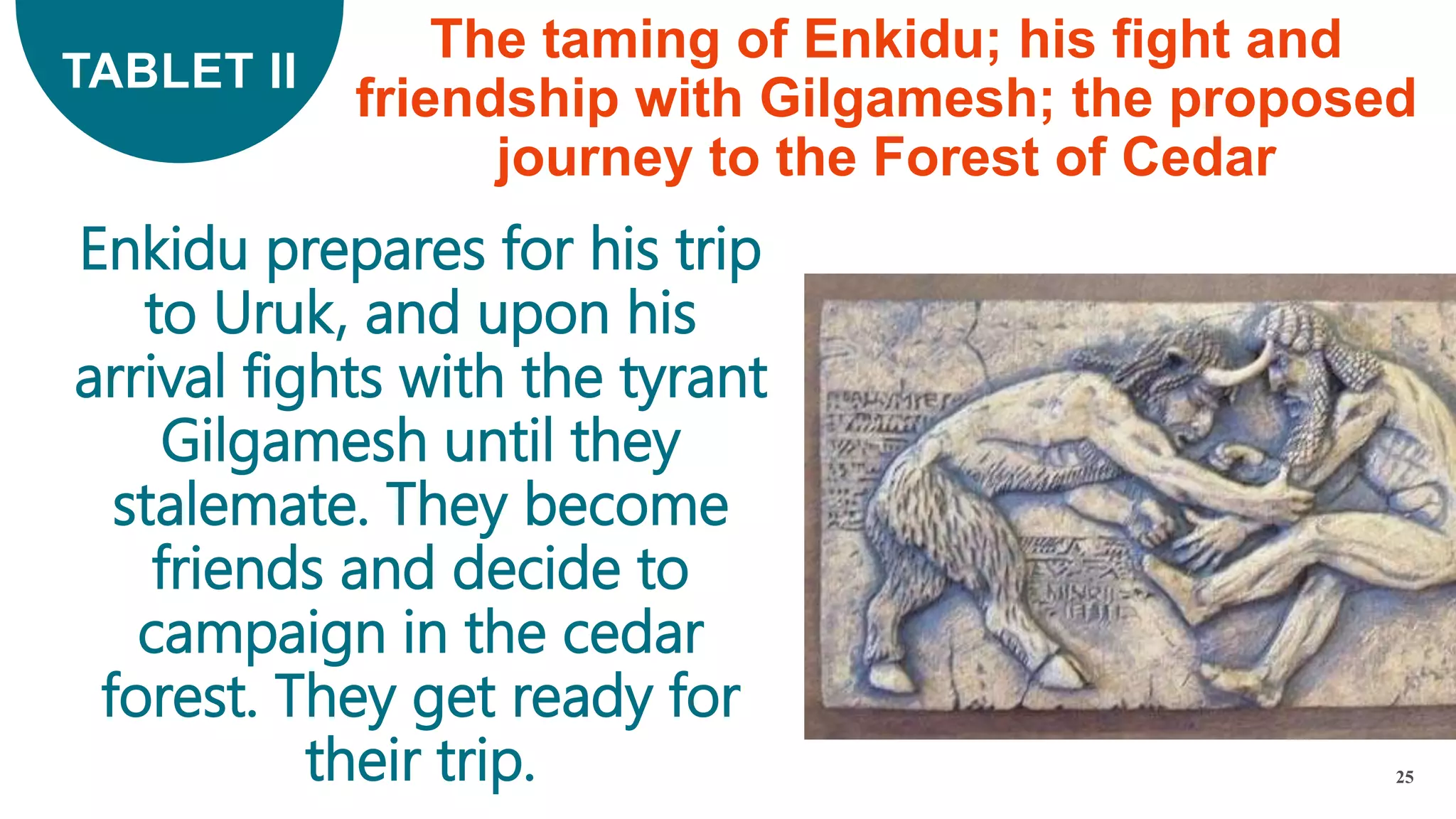 Middle eastern literature and epic of gilgamesh | PPTX