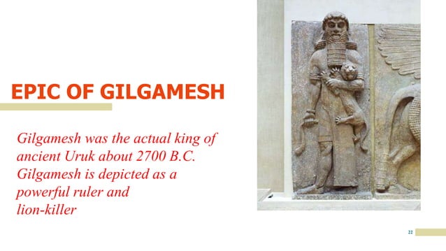 Middle eastern literature and epic of gilgamesh | PPTX | Religion ...