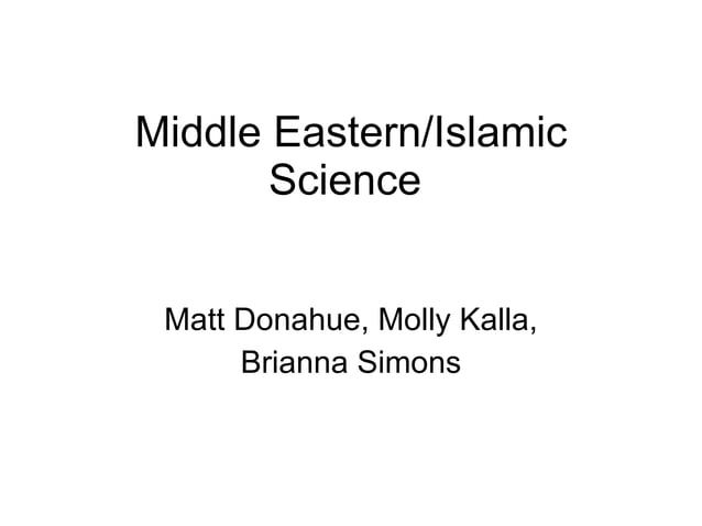 Middle Eastern Presentation | PPT