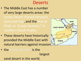 Middle east geography ppt | PPT