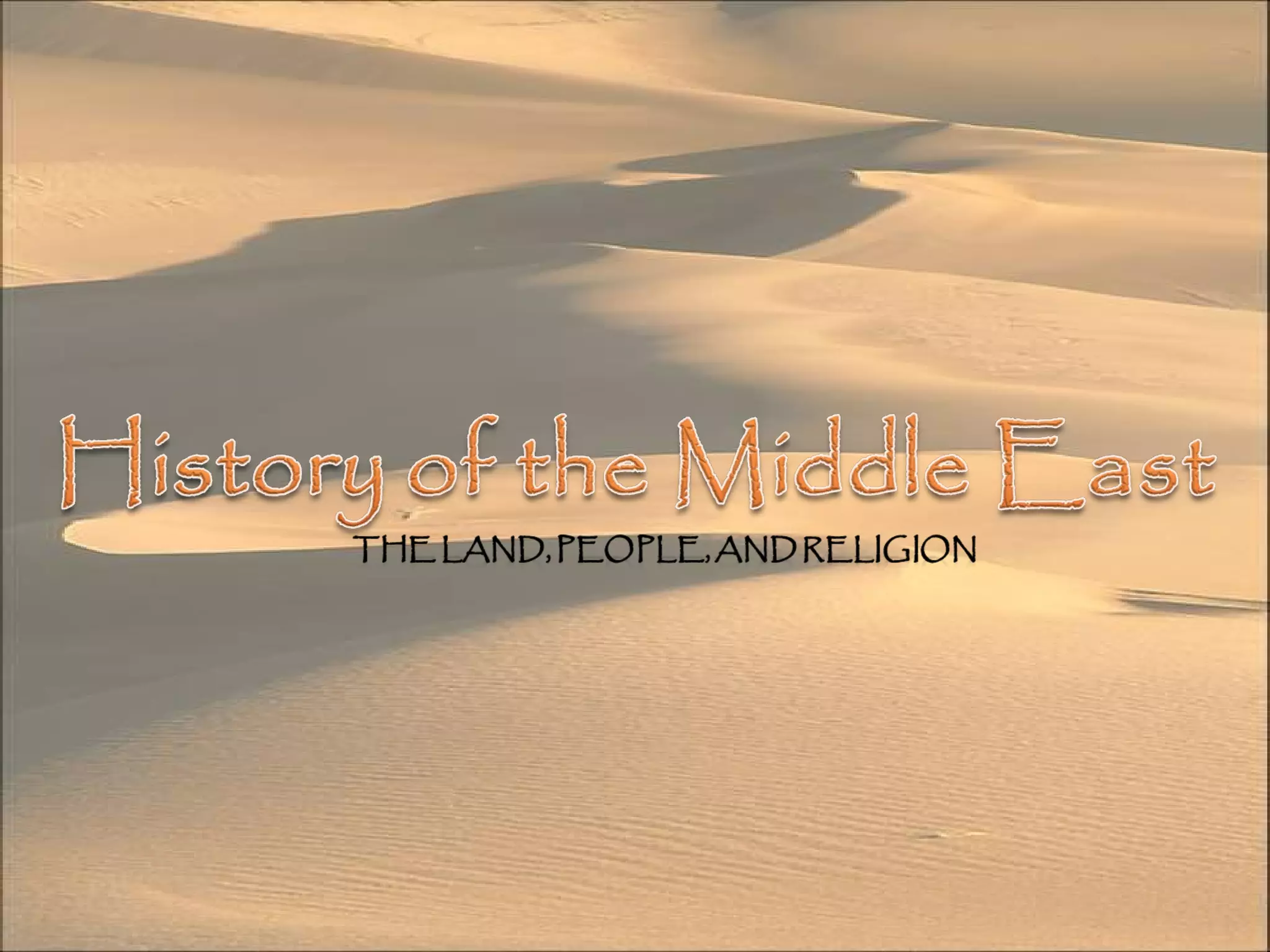 Middle east intro | PPT