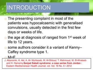 Middle east syndrome, sanjad sakati syndrome | PPTX