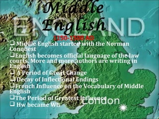 Middle English | PPT