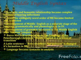 Middle English | PPT