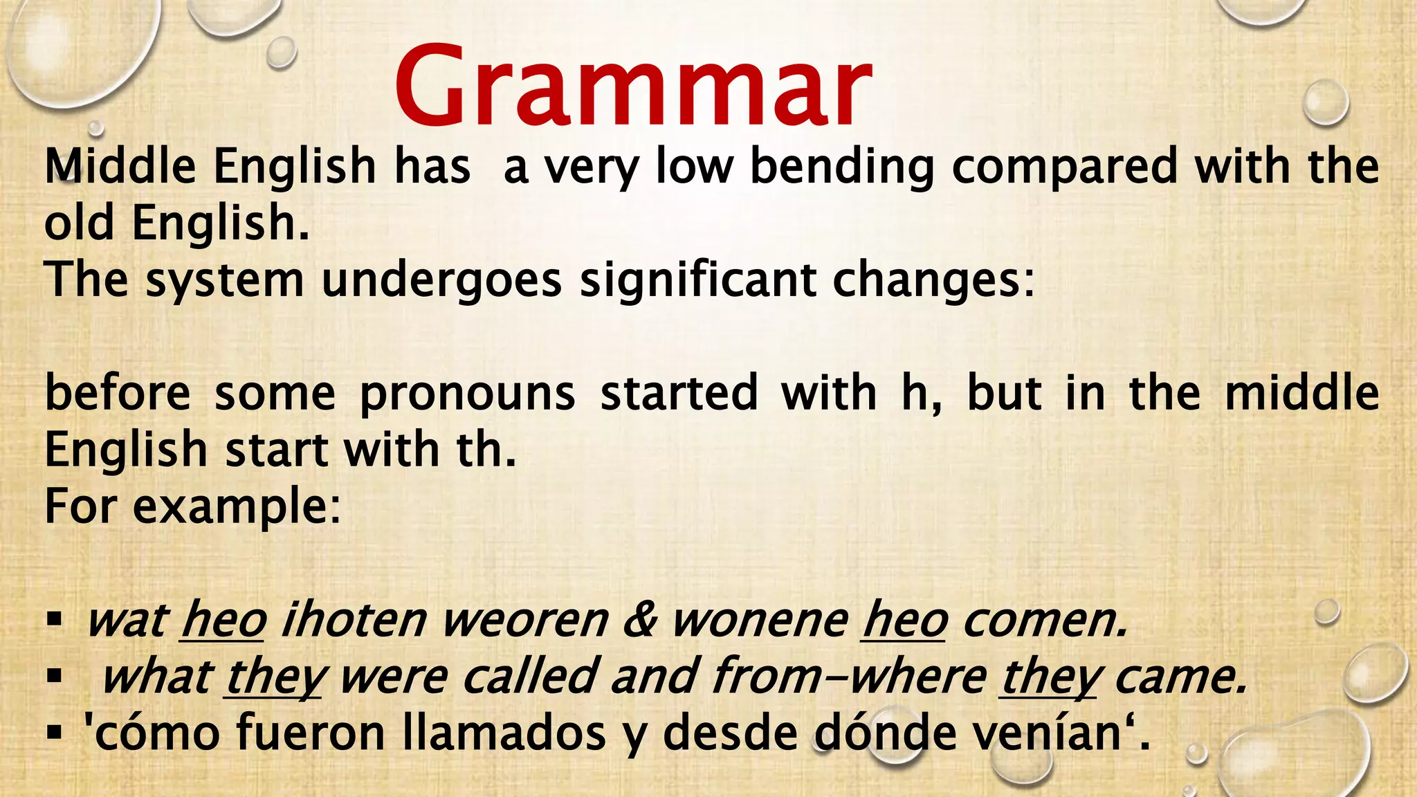 Middle English | PPTX