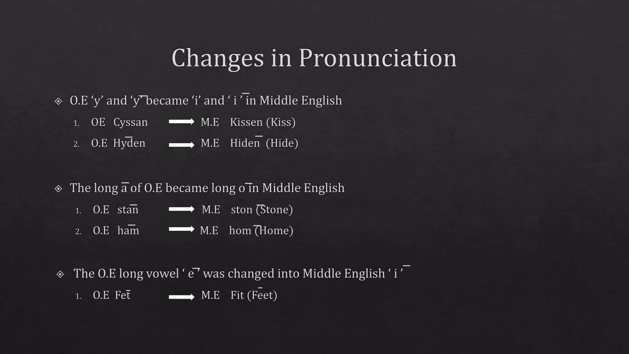 Middle english basic pronunciation and grammar | PPTX