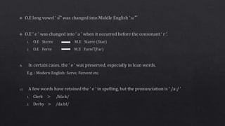 Middle english basic pronunciation and grammar | PPTX