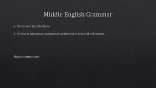 Middle english basic pronunciation and grammar | PPTX