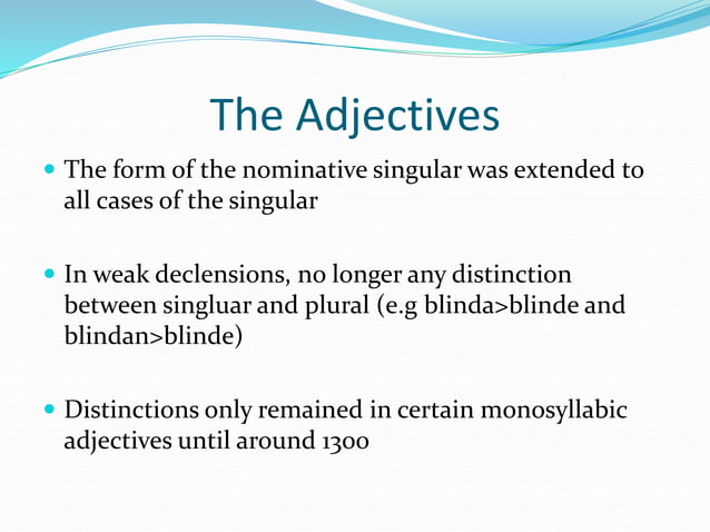 Middle English Language(1100-1500), History of English Language by ...