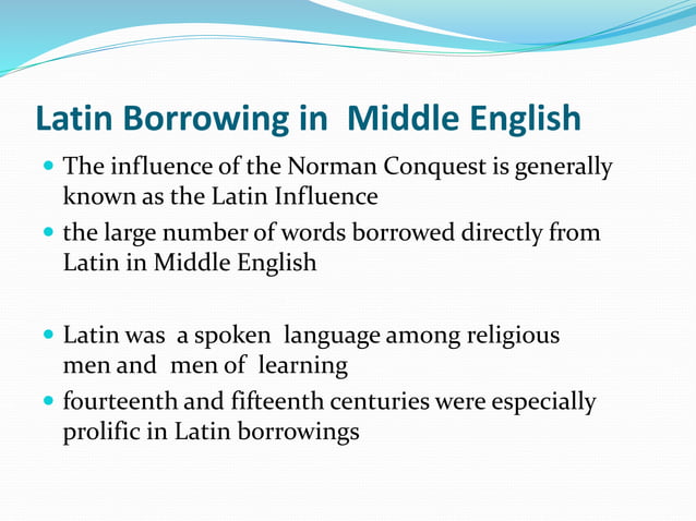 Middle English Language(1100-1500), History of English Language by ...
