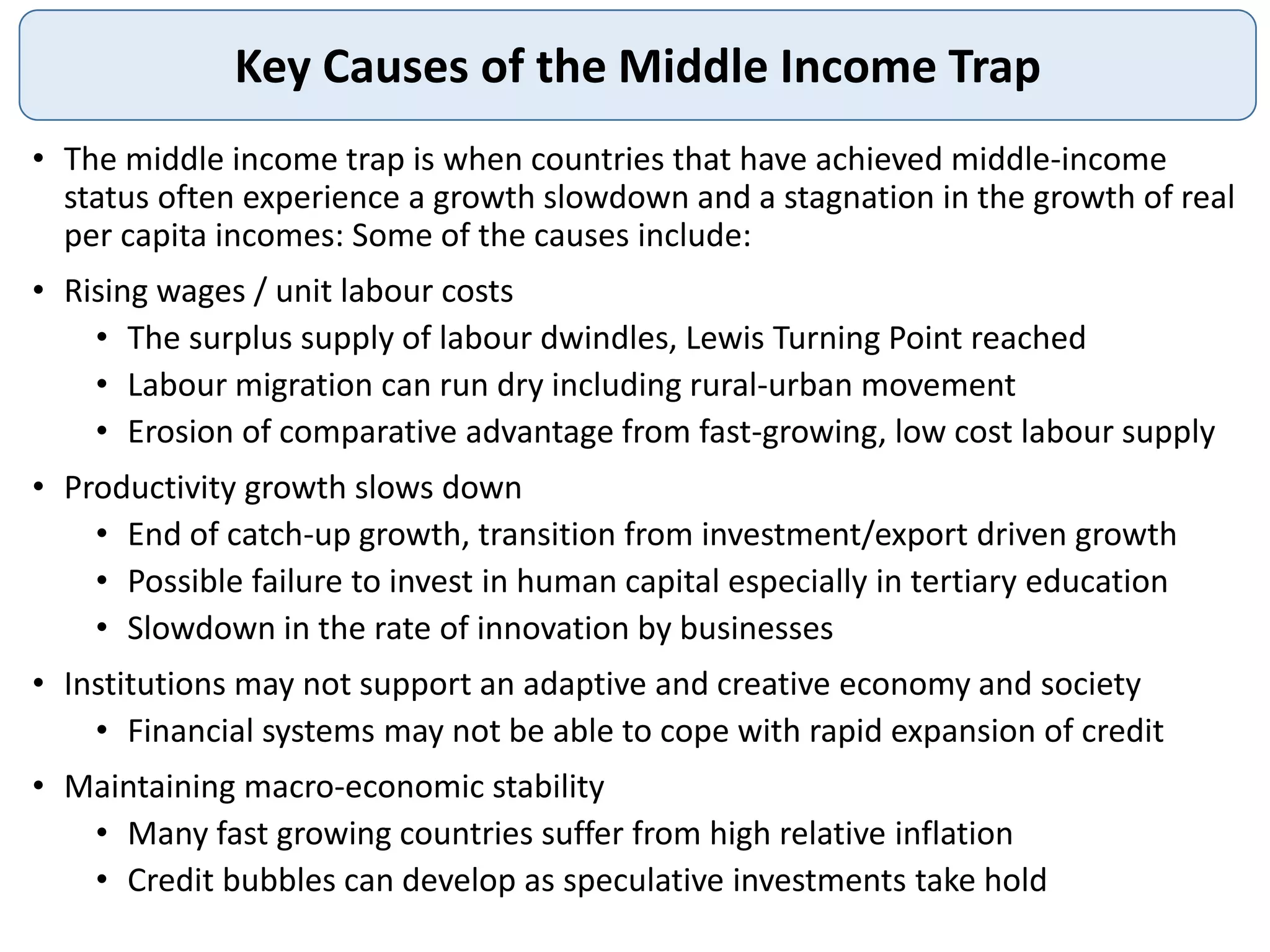Middle Income Trap | PPTX