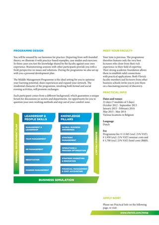 Brochure Middle management programme | PDF | Business Administration ...