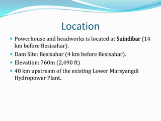Middle marshyangdi hydro power plant | PPTX