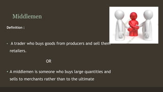 Middlemen ,retailers and their functions new | PPSX | Retail Industry ...