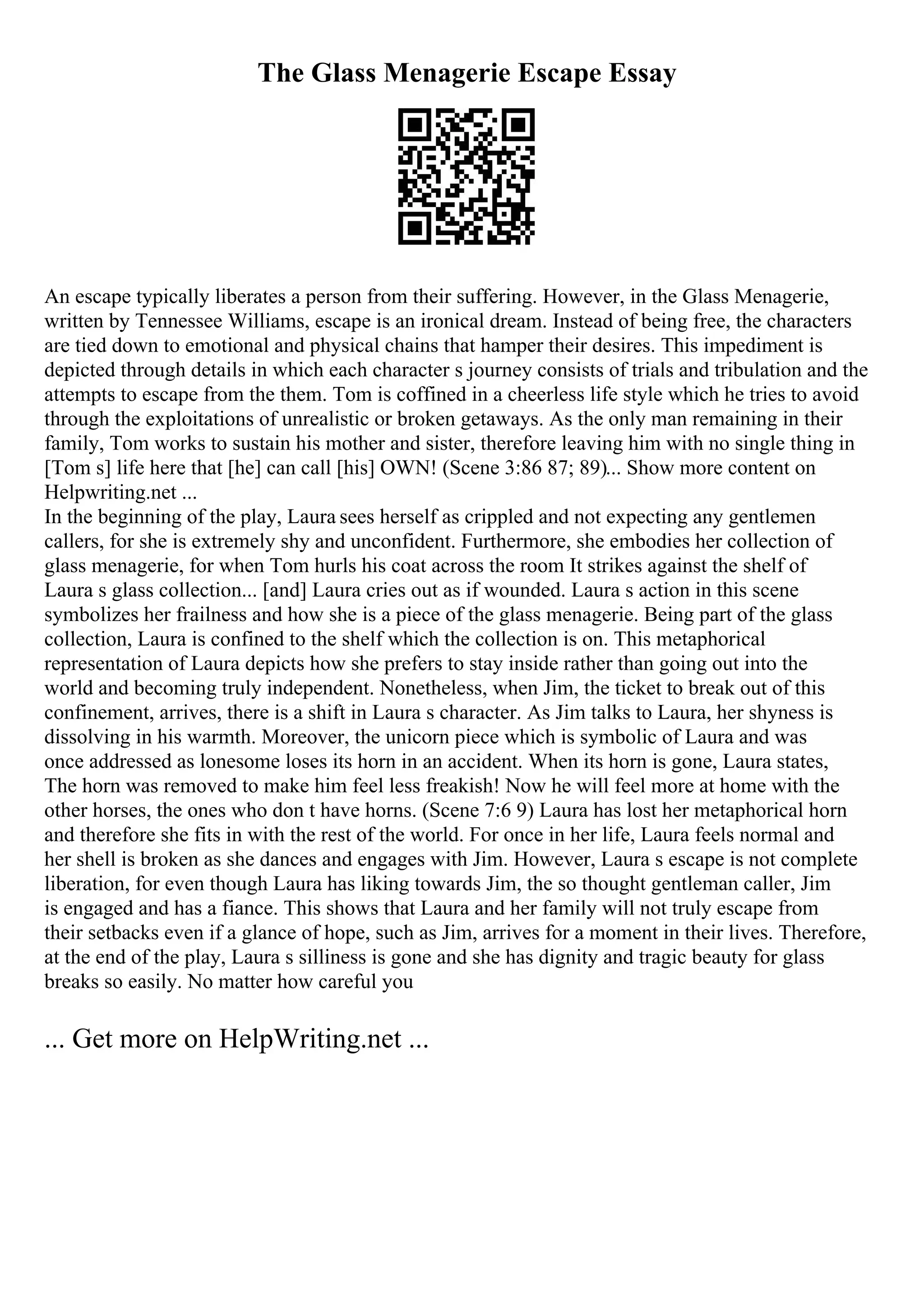 Middle School Essay Writing Examples | PDF