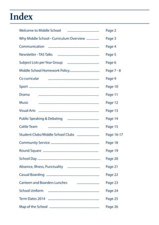 TAS Middle School handbook | PDF