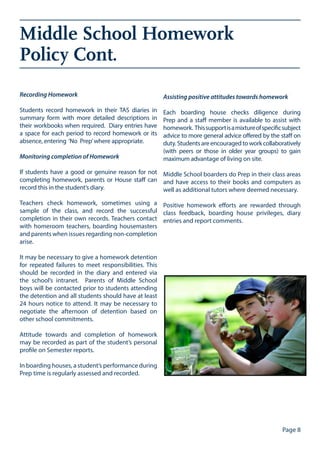 TAS Middle School handbook | PDF