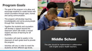 Middle school mentorship program | PPT