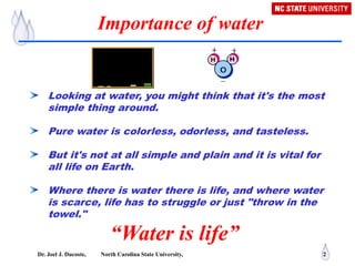 Drinking water treatment of Middle School Seminar informative ...