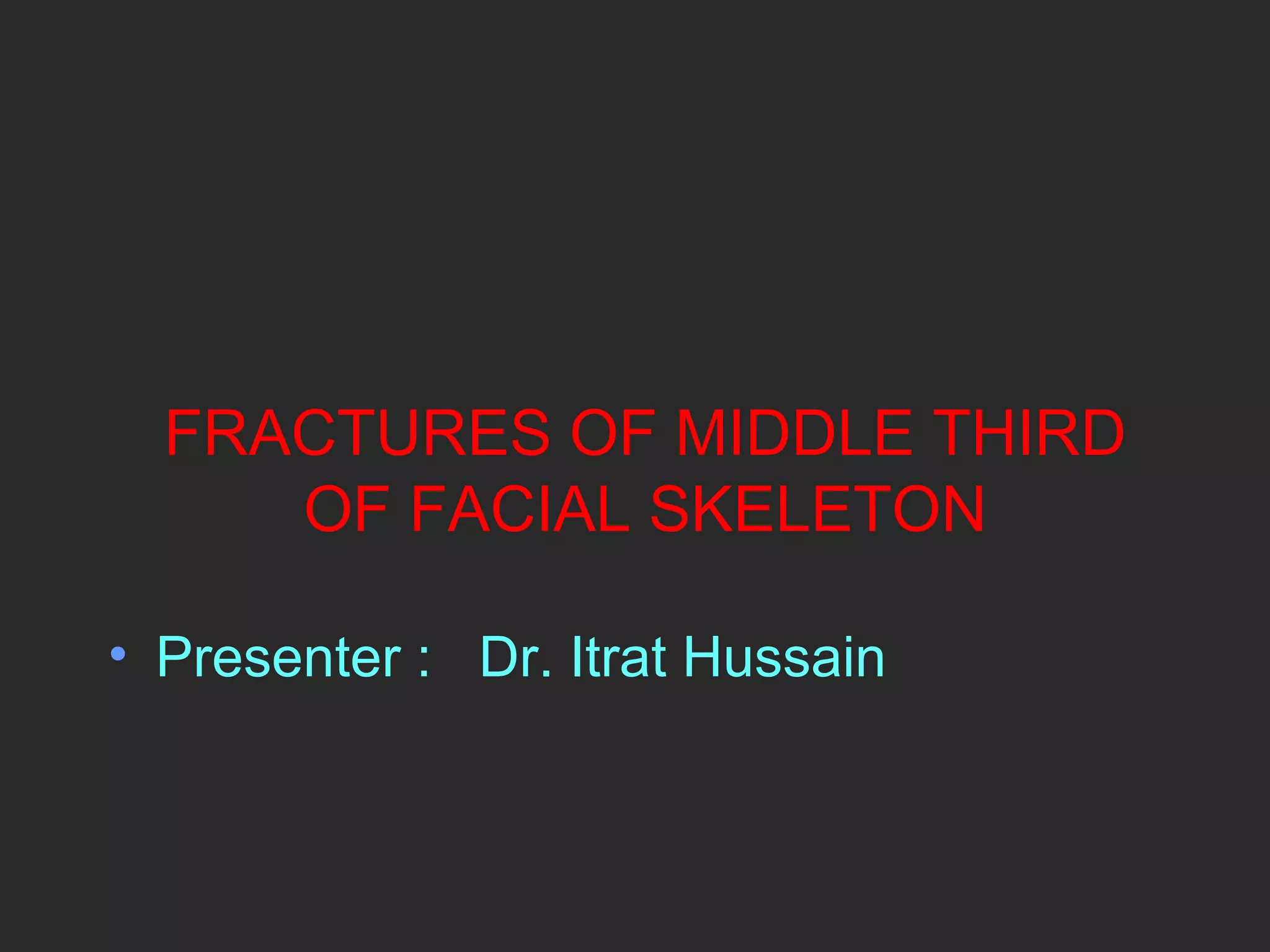 Middle third fracture & management ih | PPT