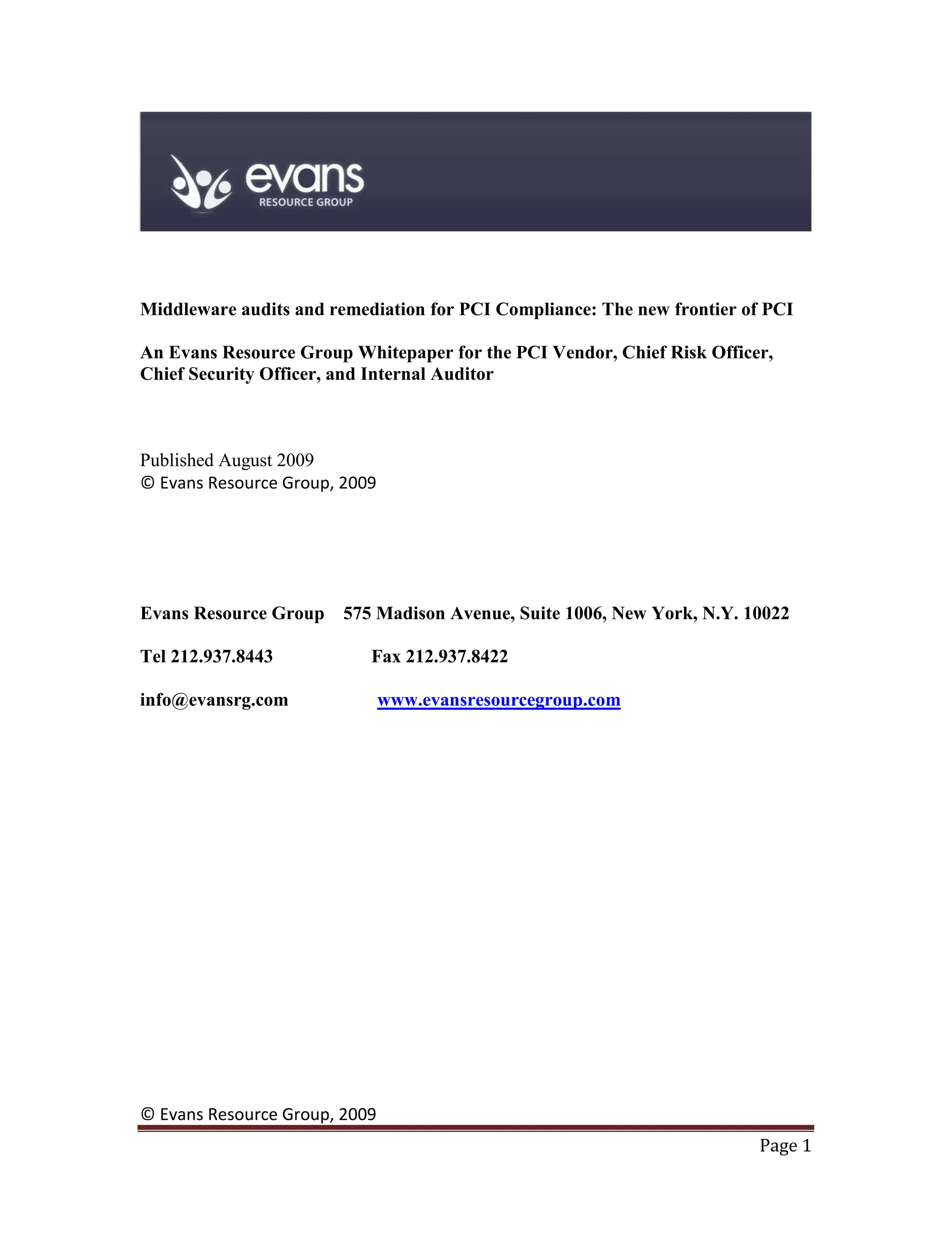 Middleware Audits And Remediation For Pci Compliance | PDF