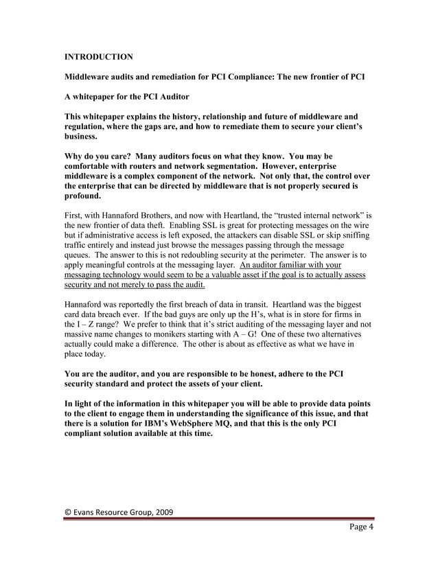 Middleware Audits And Remediation For Pci Compliance | PDF | Computing ...