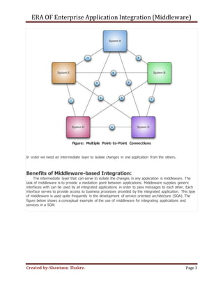 Enterprise Application integration (middleware) concepts | DOCX