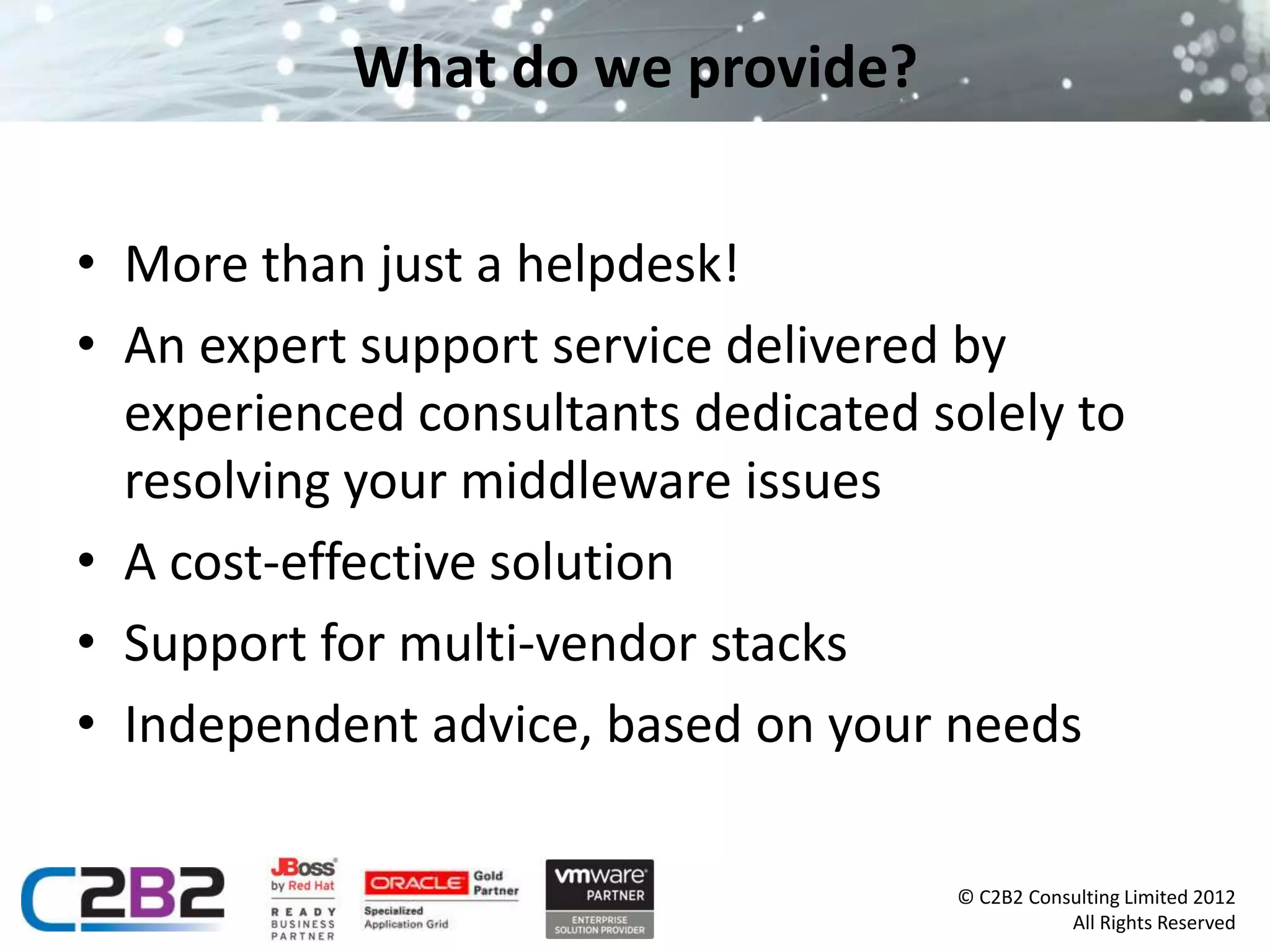 Middleware Expert Support Presentation | PPT