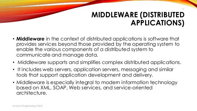 Middleware And Middleware In Distributed Application