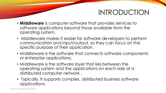 Middleware and Middleware in distributed application Middleware and Middleware in distributed application