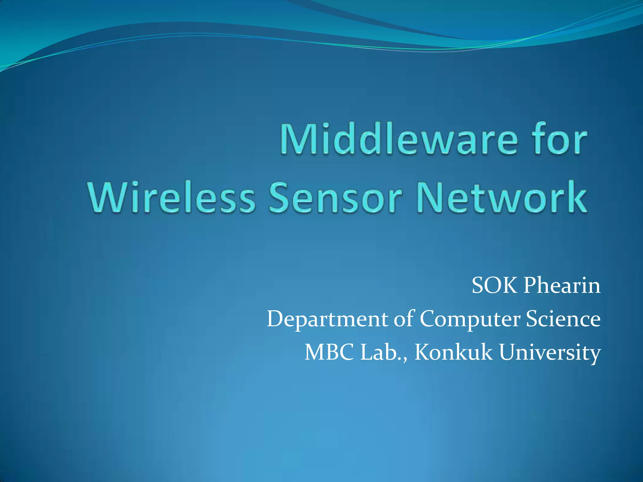 Sensor Network | PPT