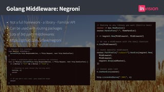 Middleware in Golang: InVision's Rye | PPT | Free Download