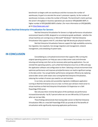Migrating middleware applications using Red Hat Enterprise Virtualization | PDF