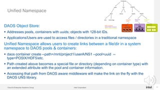 DAOS Middleware overview | PPTX | Databases | Computer Software and Applications