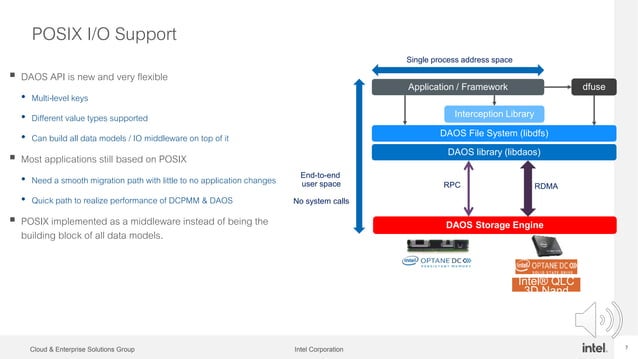 DAOS Middleware overview | PPTX | Databases | Computer Software and Applications