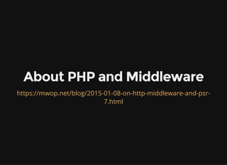 Middleware PHP - A simple micro-framework | PPT