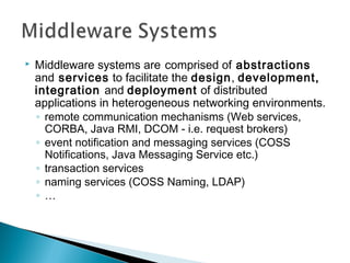 Middleware systems overview and introduction | PPT