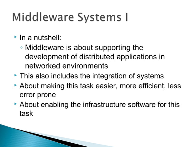 Middleware systems overview and introduction | PPT | Operating Systems | Computer Software and ...