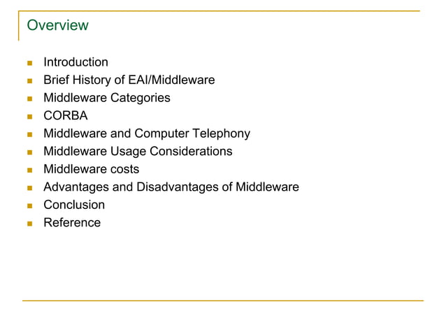 Middleware Technologies ppt | PPTX | Information Services Industry ...