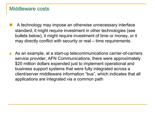 Middleware Technologies ppt | PPTX | Information Services Industry ...