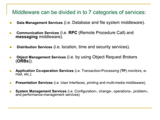 Middleware Technologies ppt | PPTX | Information Services Industry ...