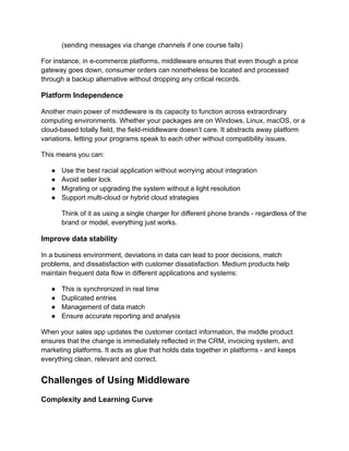 Middleware Technology and its importants | PDF