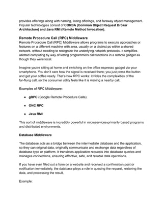 Middleware Technology and its importants | PDF