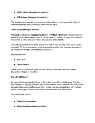 Middleware Technology and its importants | PDF
