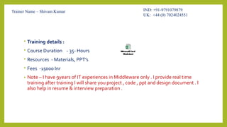Middleware training | PPTX