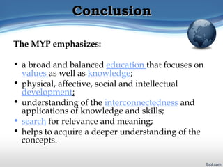 Middle years programme | PPT